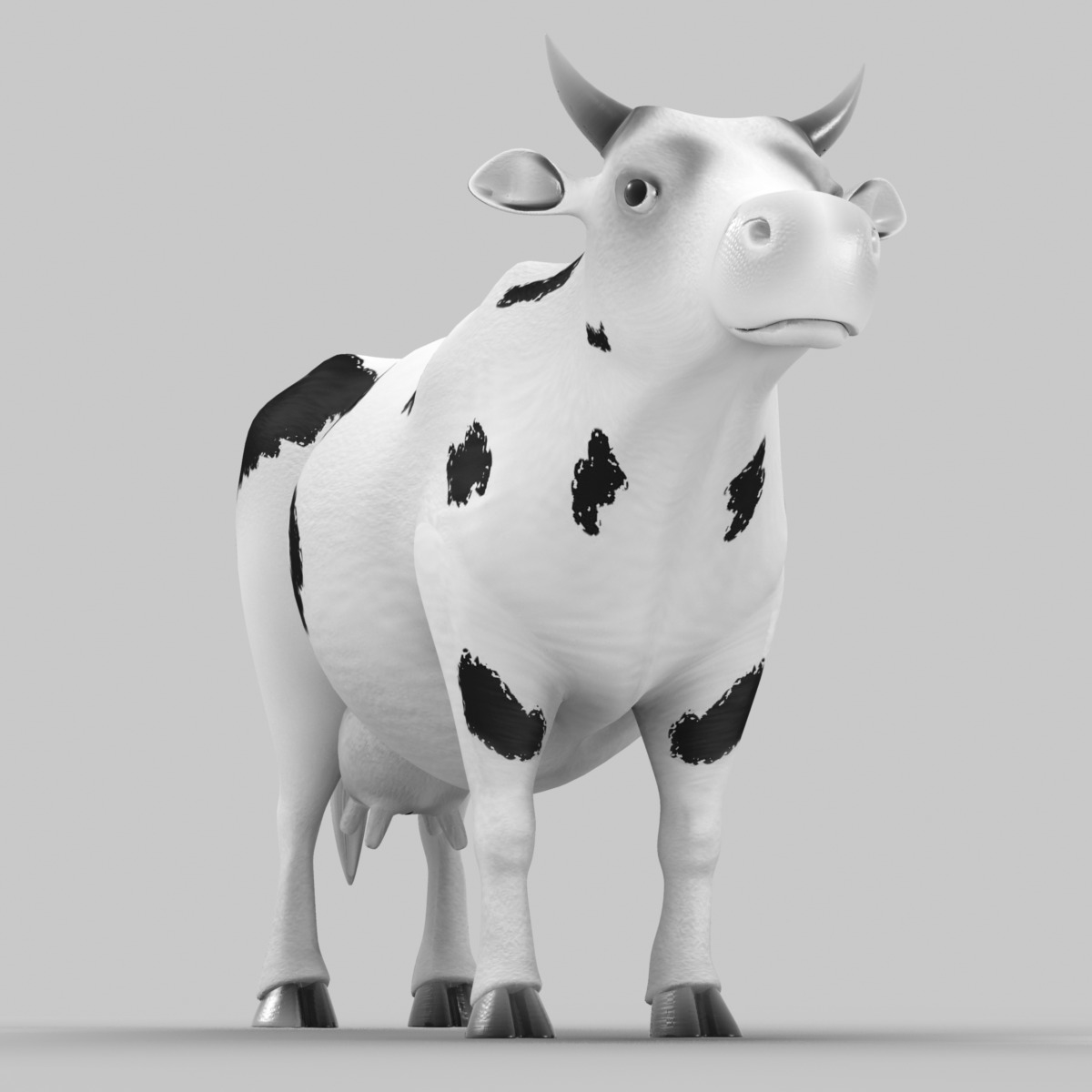 cow animation 3d 3ds