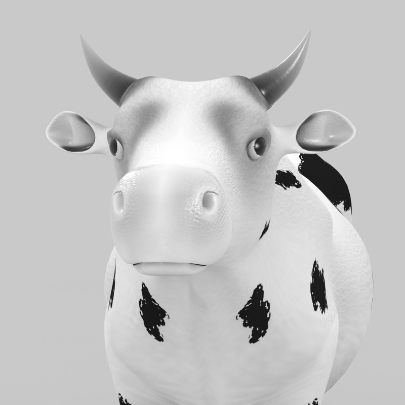cow animation 3d 3ds
