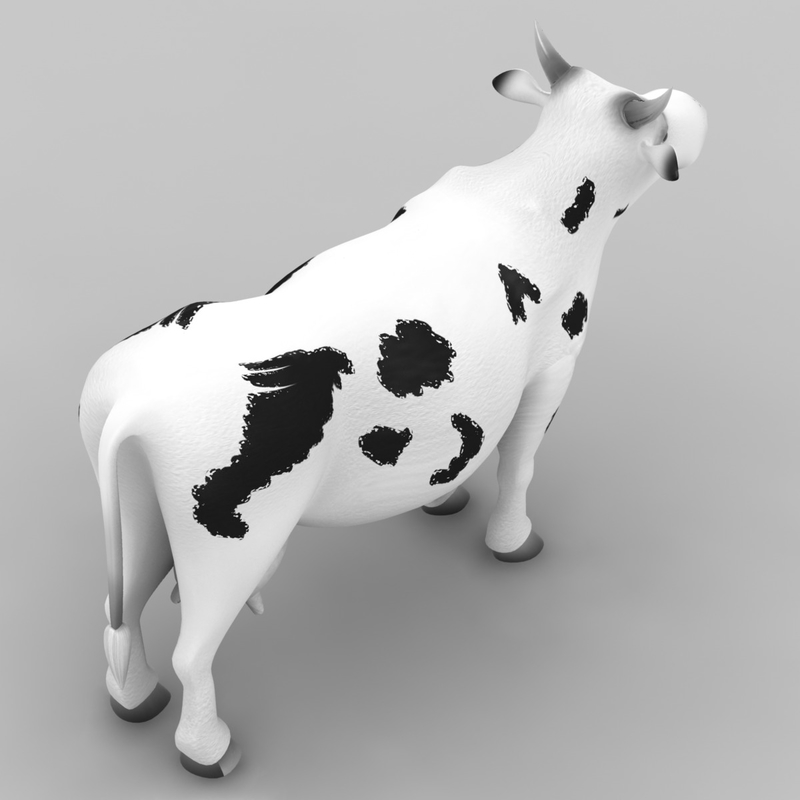 cow animation 3d 3ds