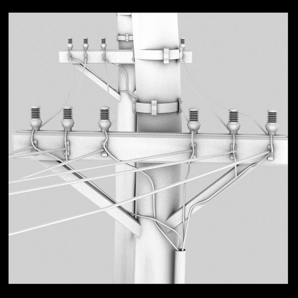 3d power line model