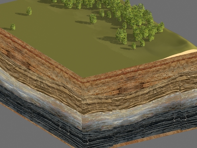 Texture Photoshop underground layers ground