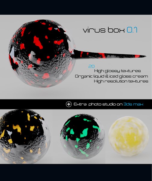 Materials 3ds Max Texture shaders glossy organic