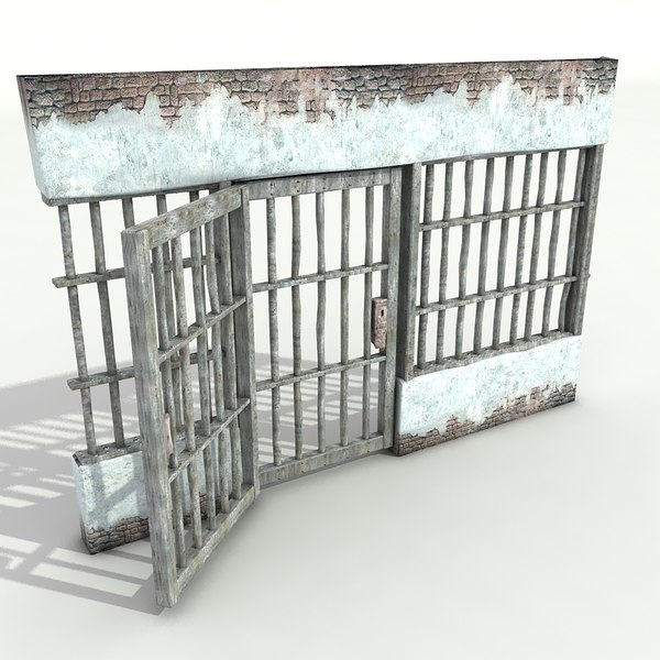 3d model prison door
