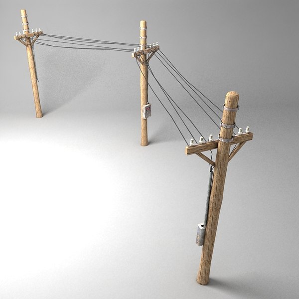 3d power line model