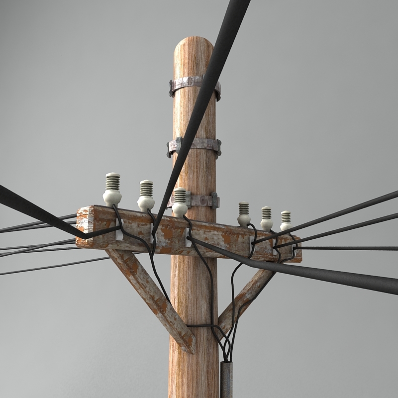 3d power line model