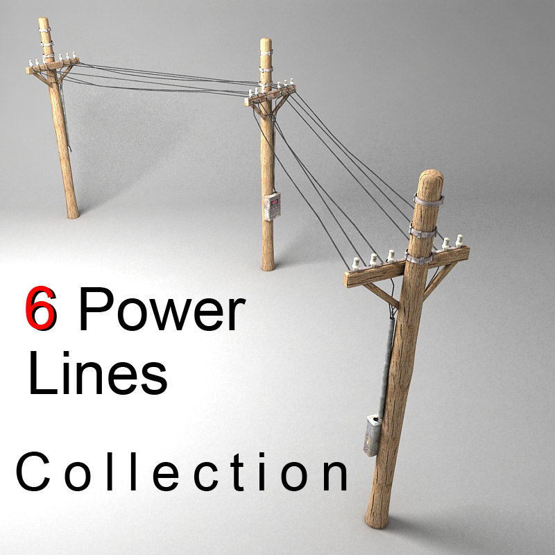 3d power line model