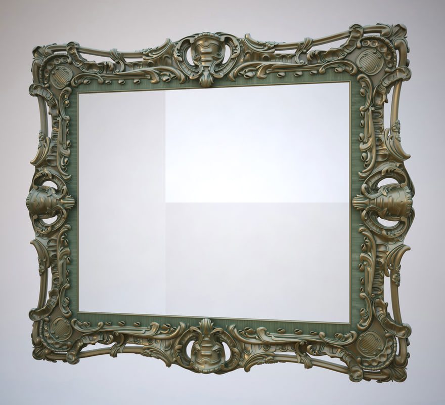 maya mirror frame
