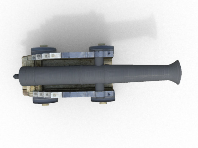 3dsmax garrison cannon 1700s