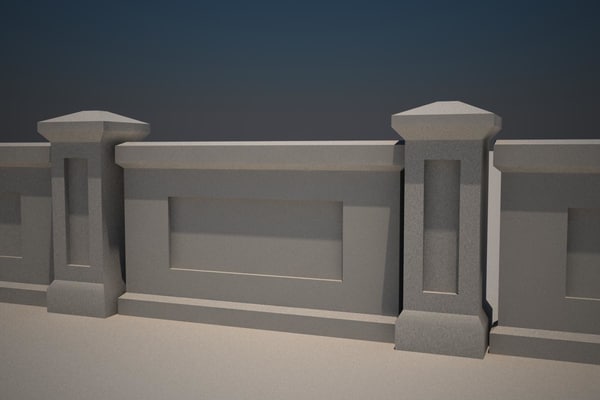 wall 3d max