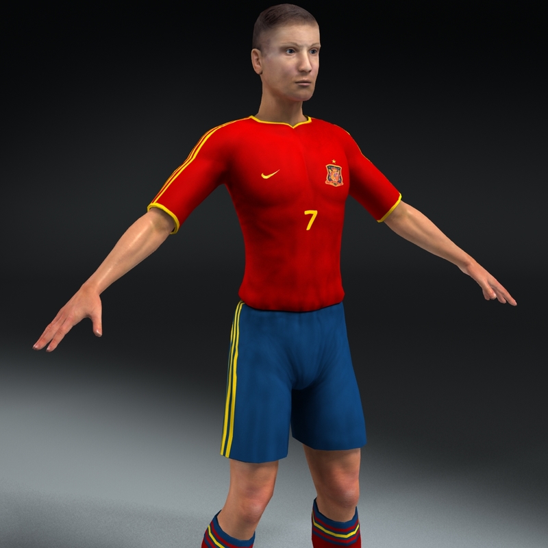 soccer player 3d model