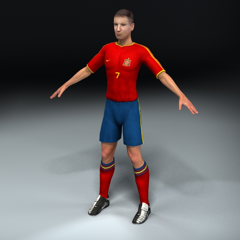 soccer player 3d model