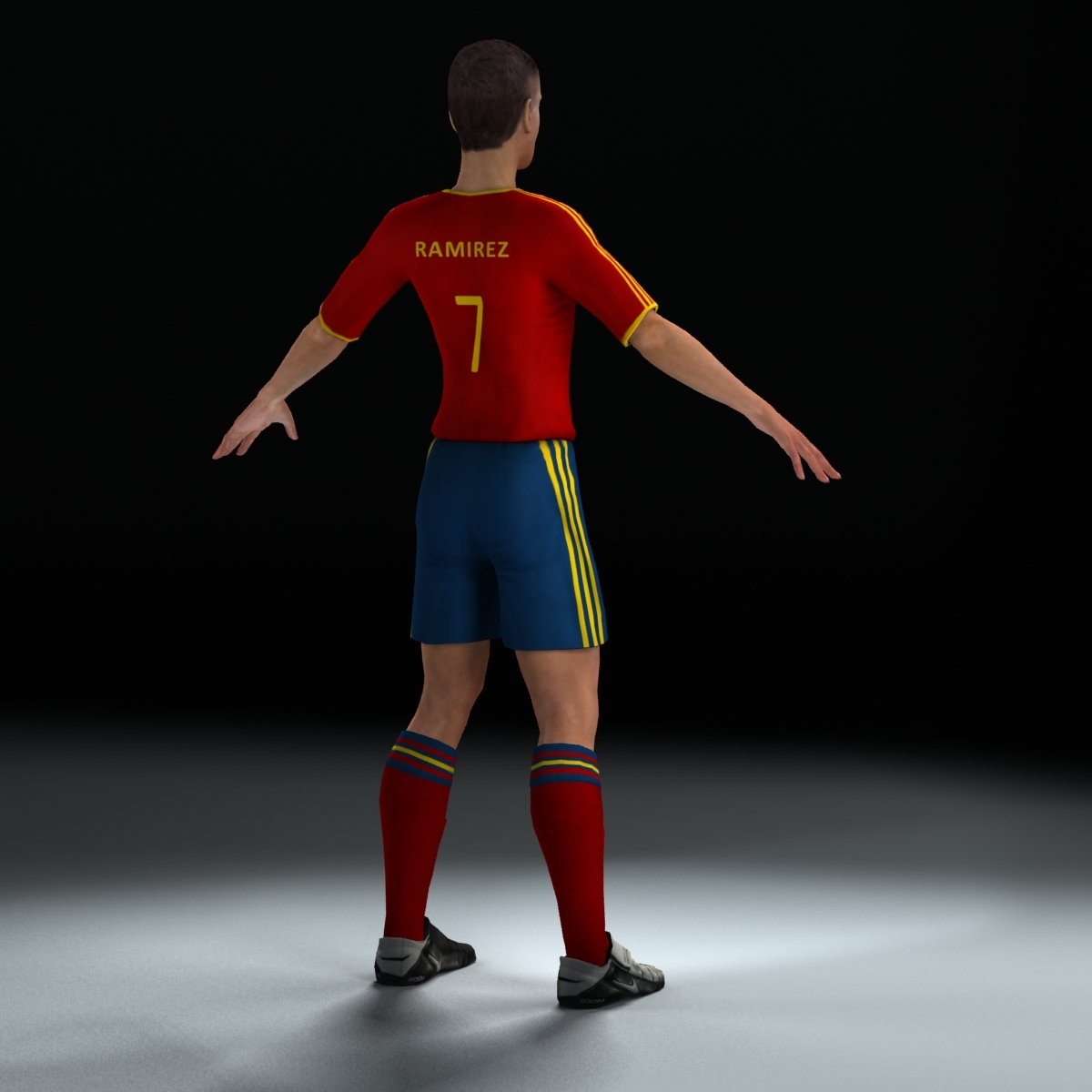 soccer player 3d model