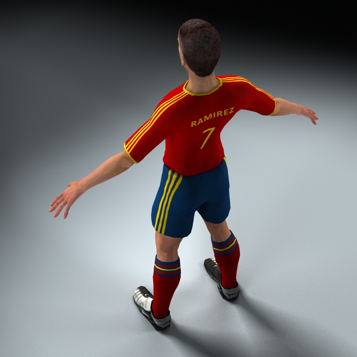 soccer player 3d model