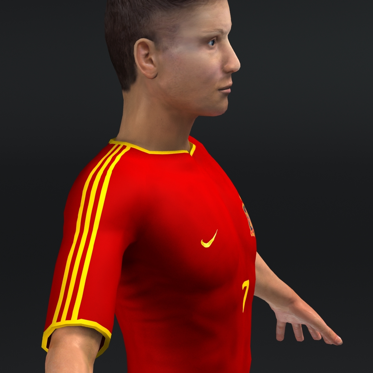 soccer player 3d model