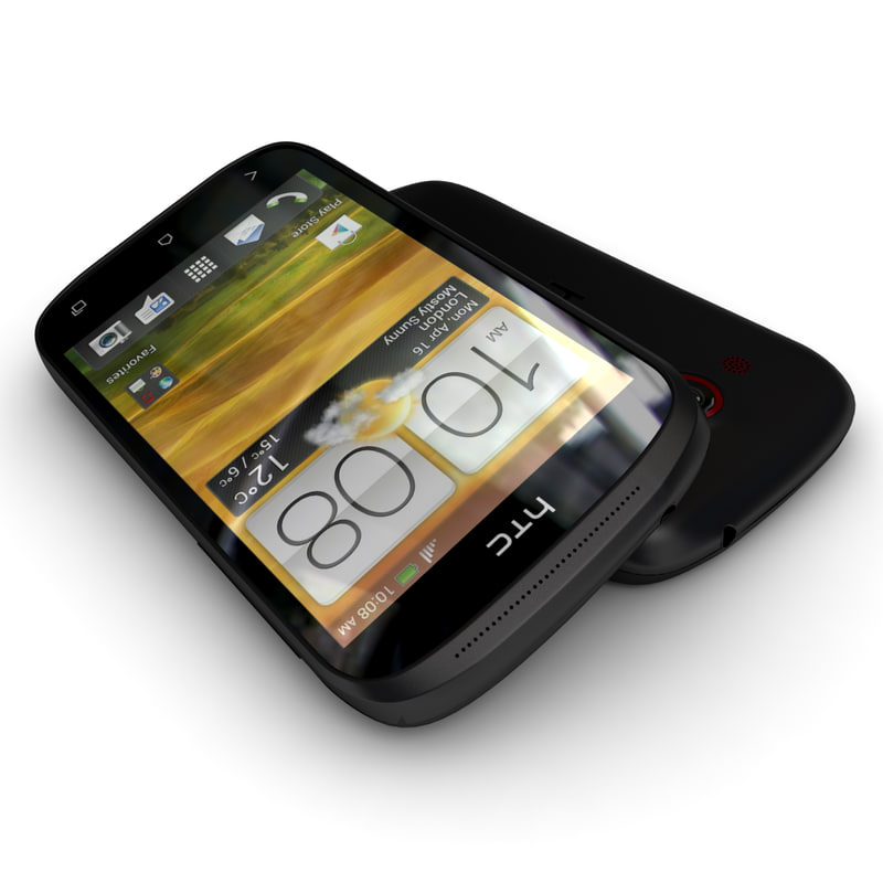 htc desire c smartphone 3d model