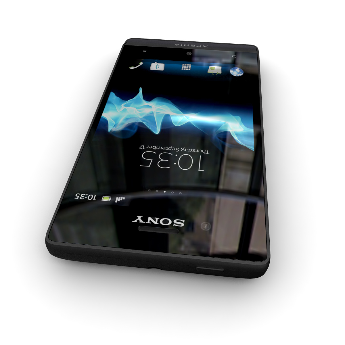 sony xperia miro smartphone 3d 3ds