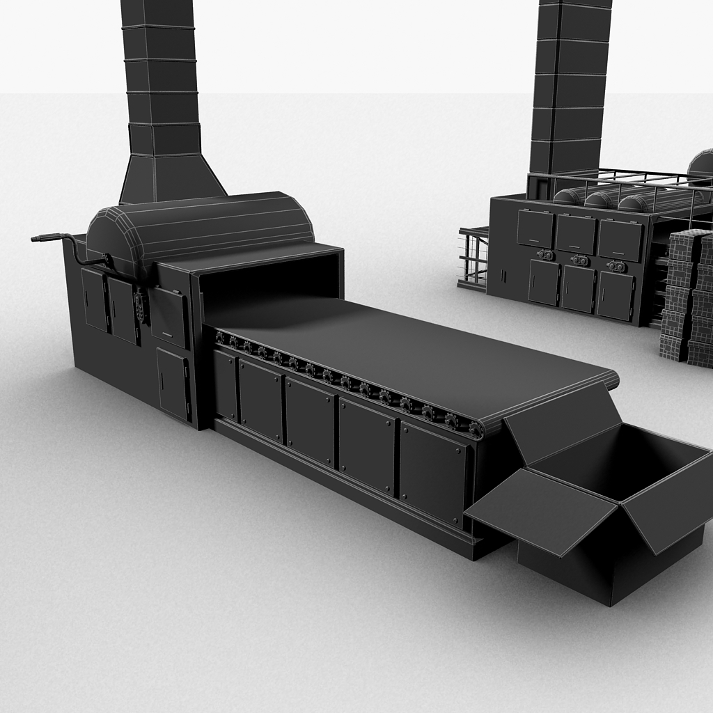 machine factory 3d model