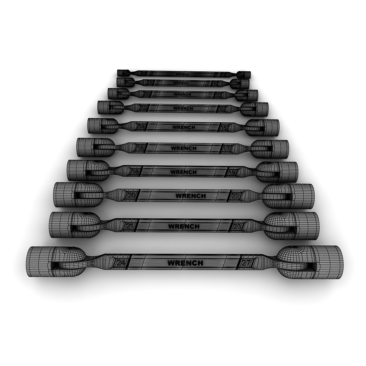 3d model wrenches angle socket