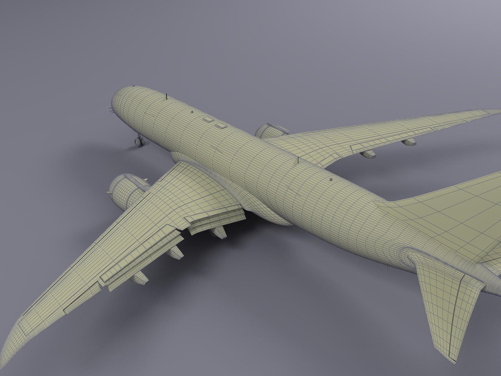 3d model fly emirates airliner