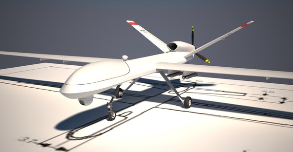 격납고의 Reaper Drone UAV 3D 모델 - TurboSquid 700298