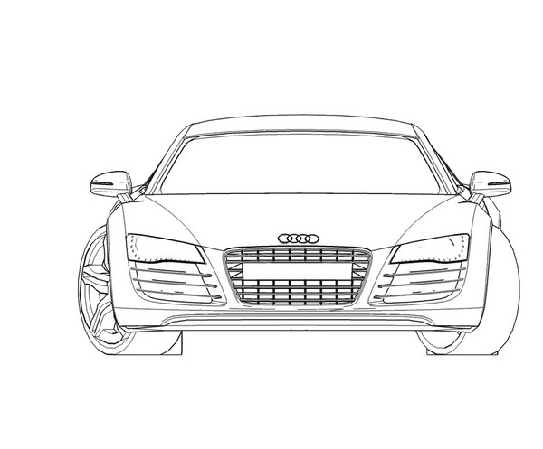 3d audi r8