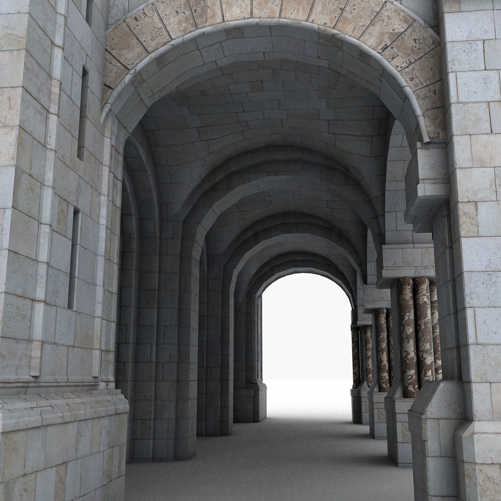 centered 3d model