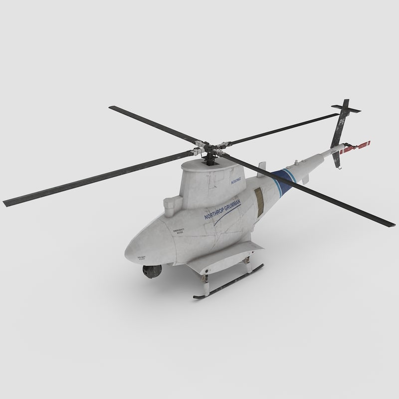 northrop grumman mq-8 scout 3d model