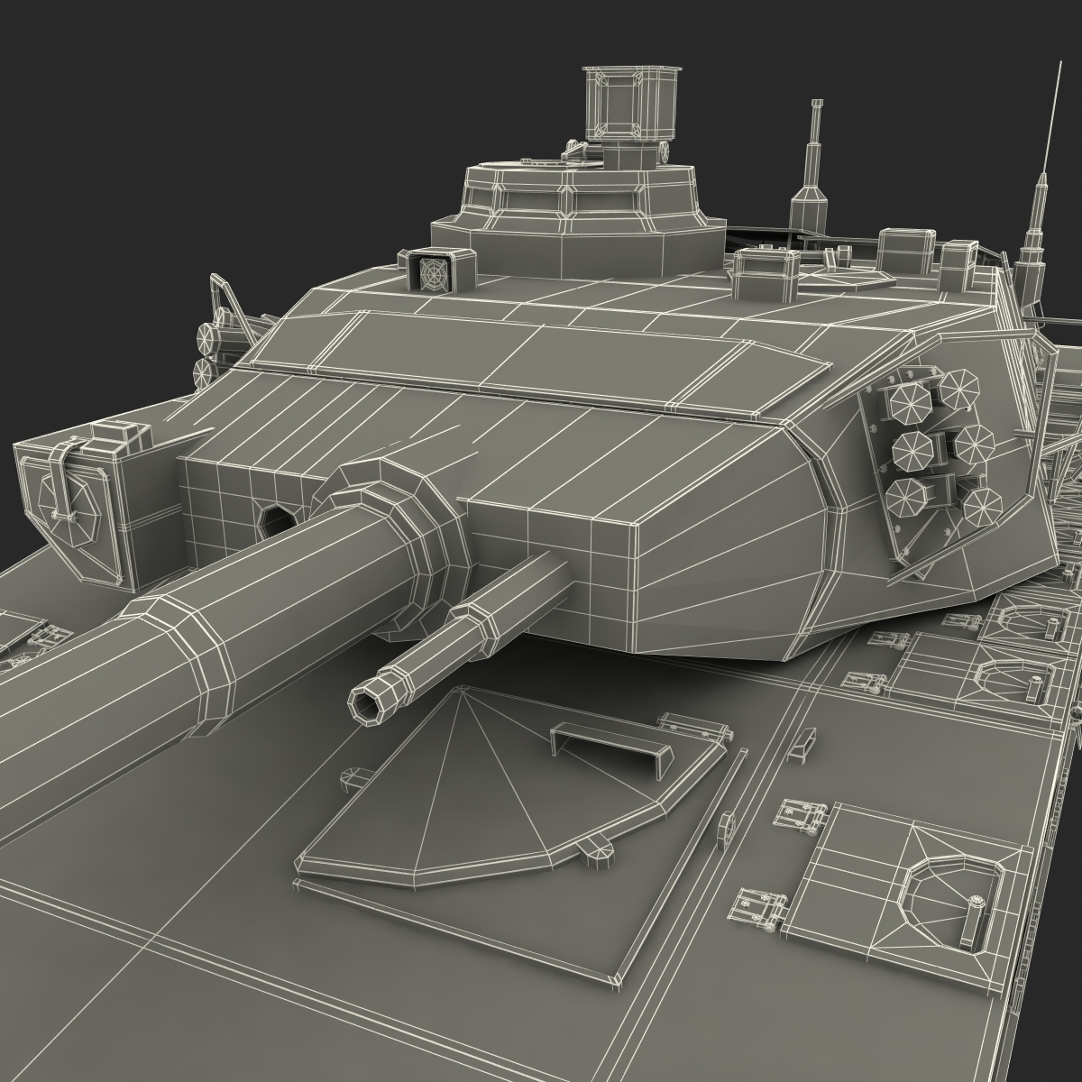 3d amx-40 french main battle tank