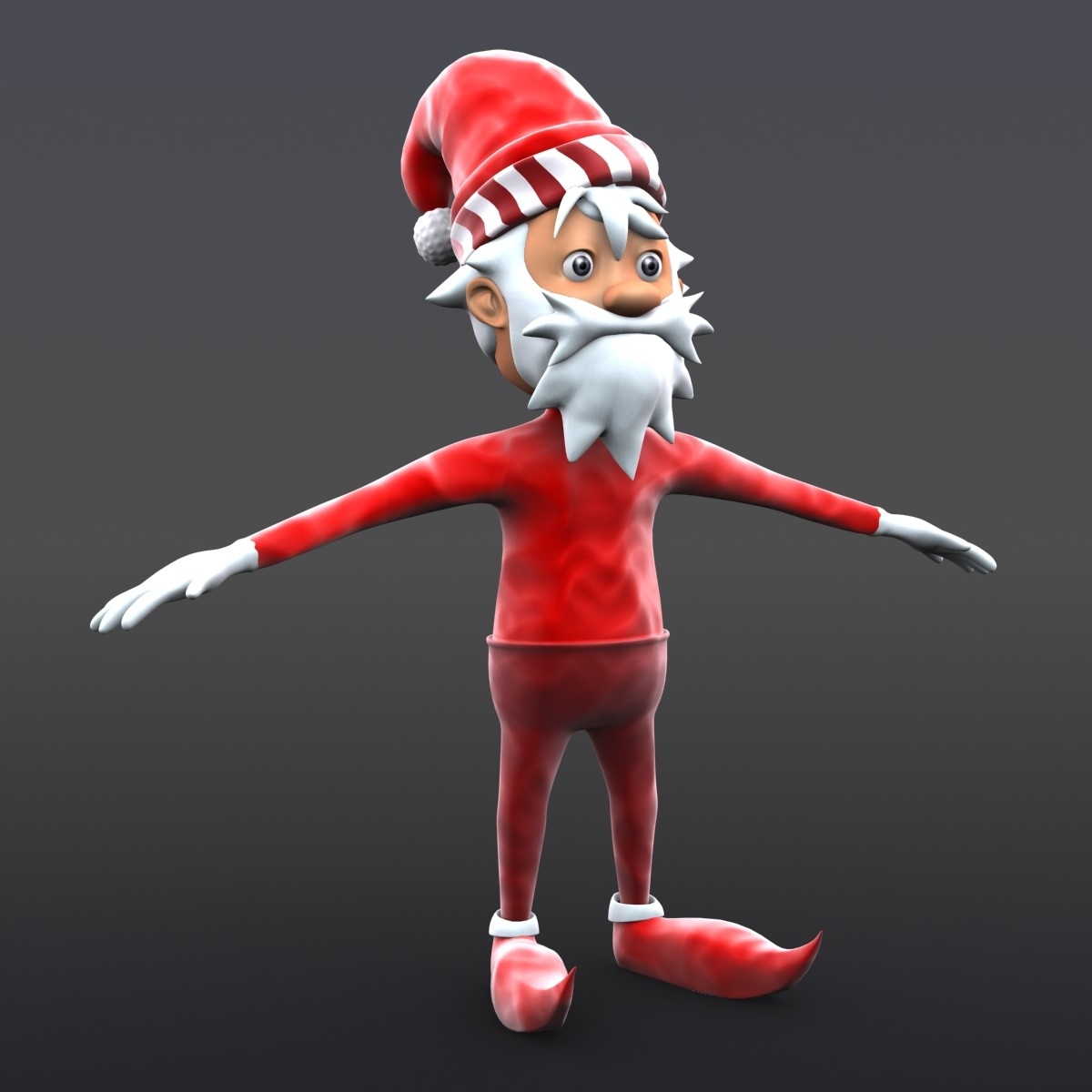 3ds max skinny santa