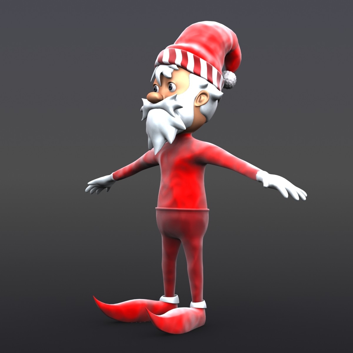 3ds max skinny santa
