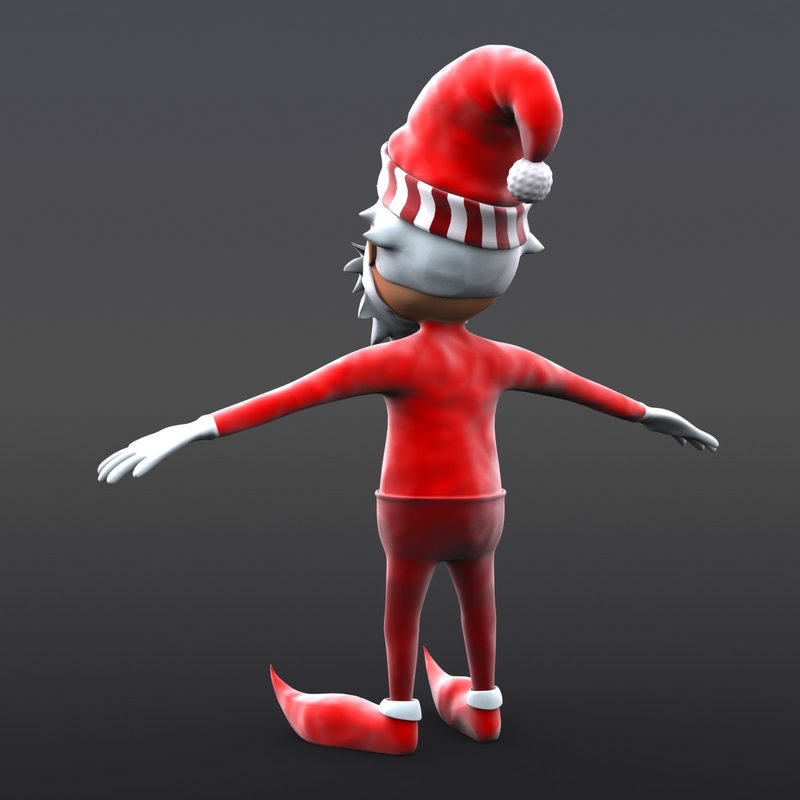 3ds max skinny santa