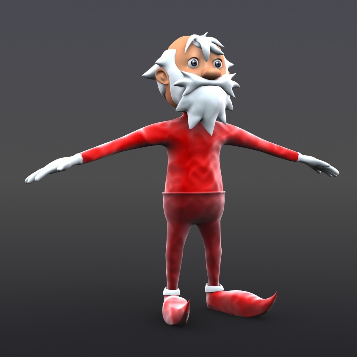 3ds max skinny santa