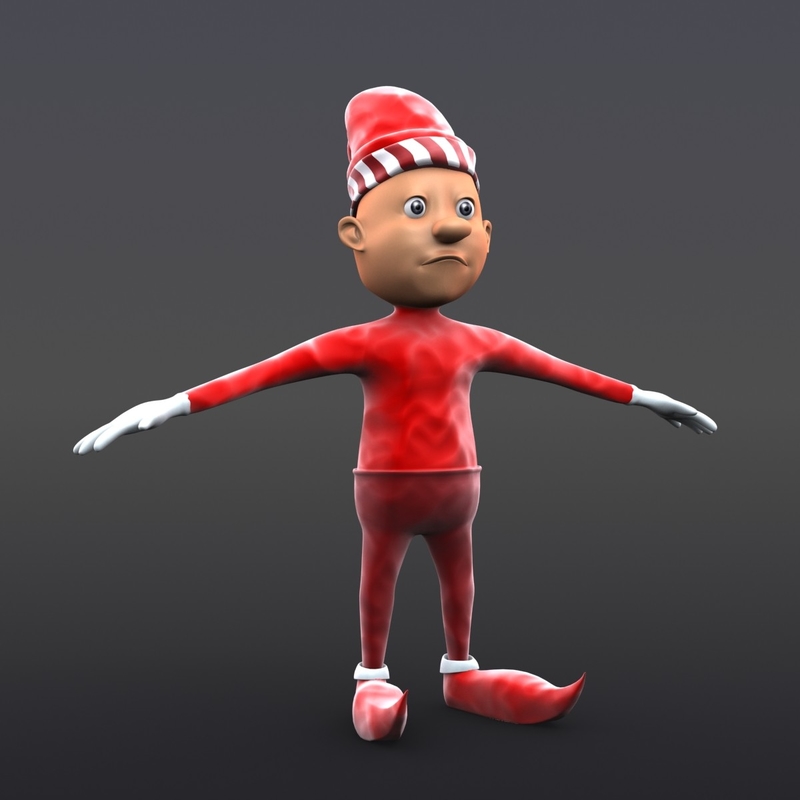 3ds max skinny santa