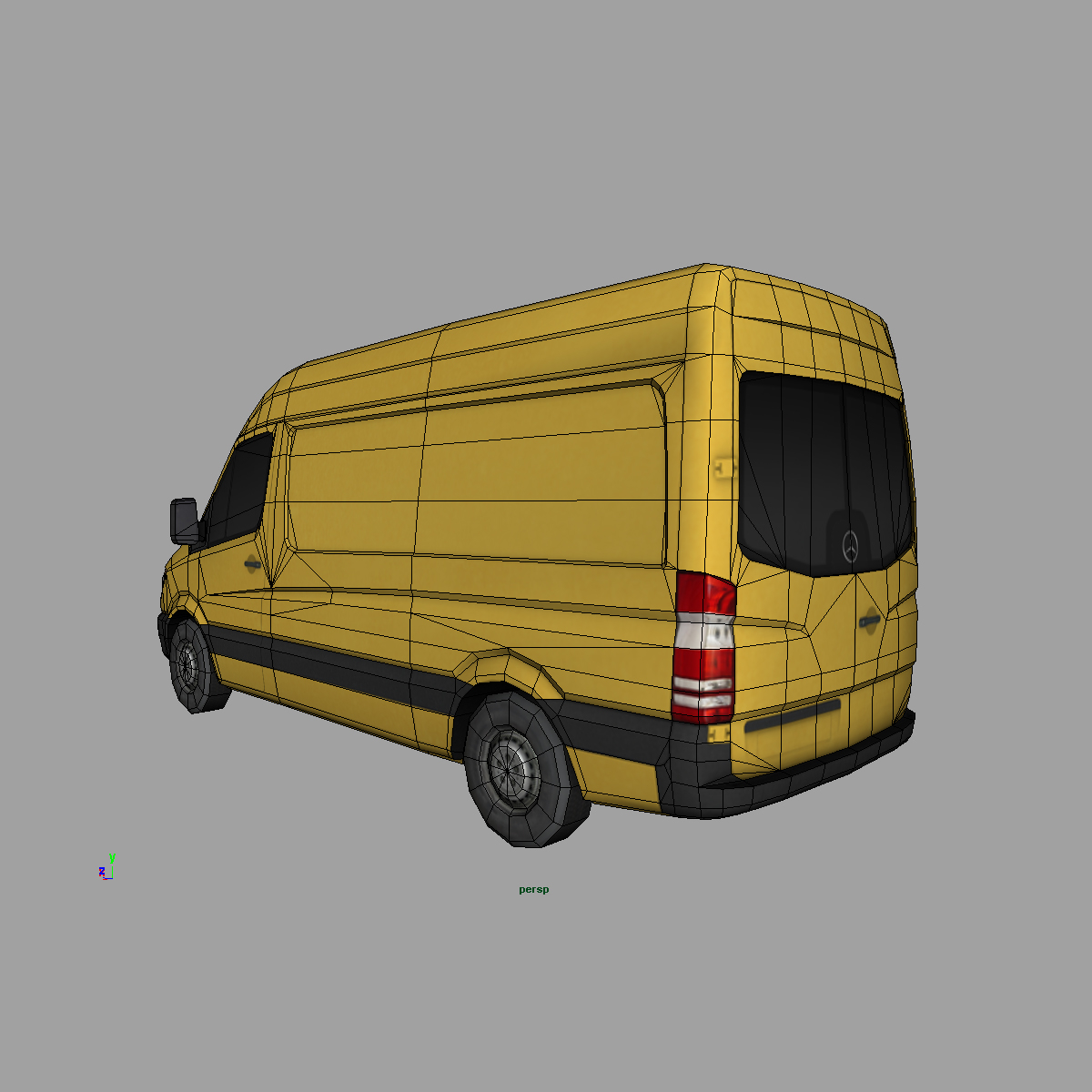 3d mercedes benz sprinter van