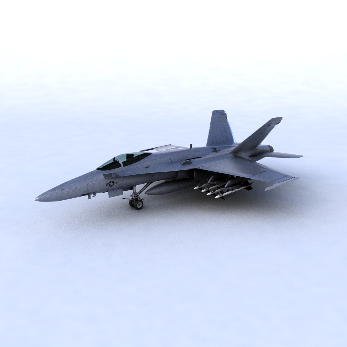 f a-18 fighter jet 3d max