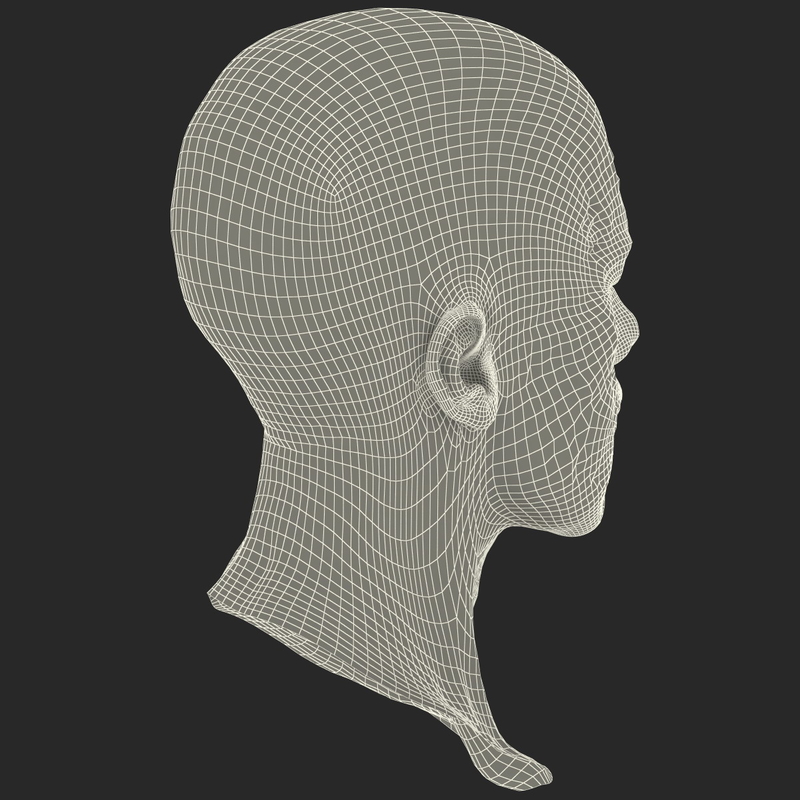 3d model of zombie head
