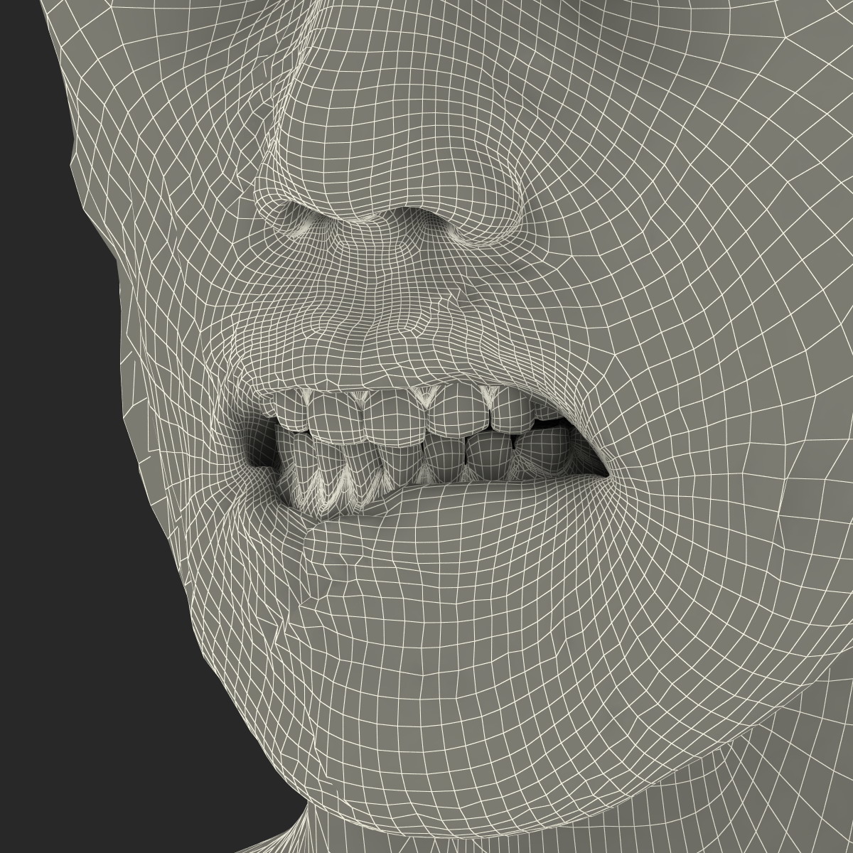 3d model of zombie head