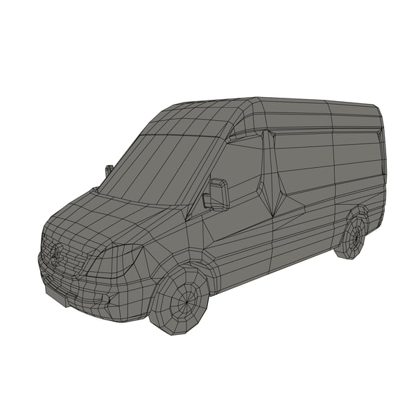 3d mercedes benz sprinter van