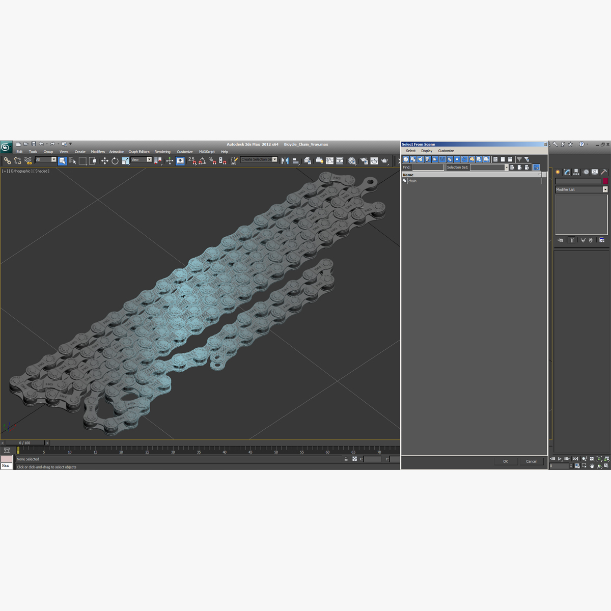 3d model bicycle chain