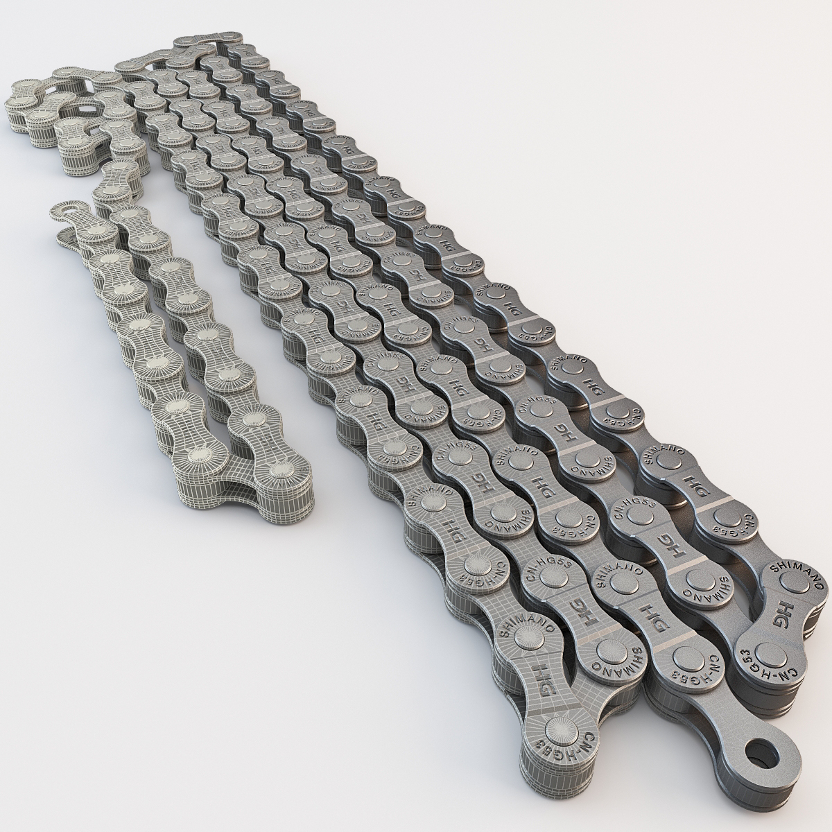 3d model bicycle chain