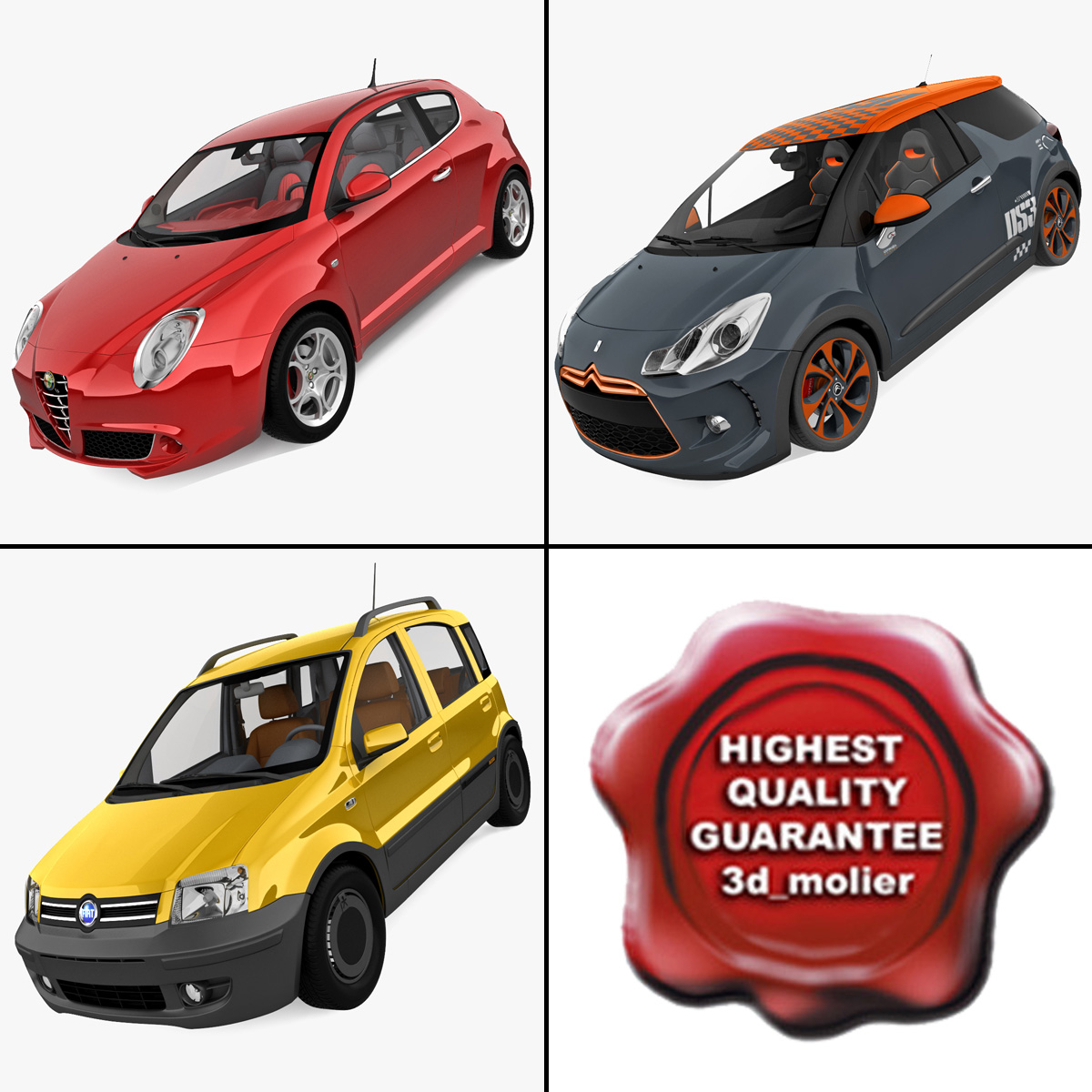 3d small cars 2 model