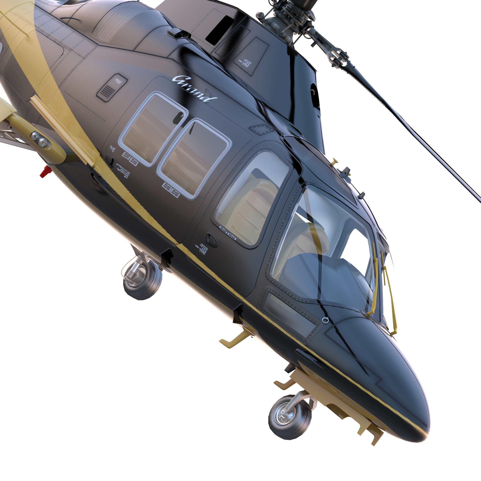 3d model agustawestland grandnew helicopter agusta