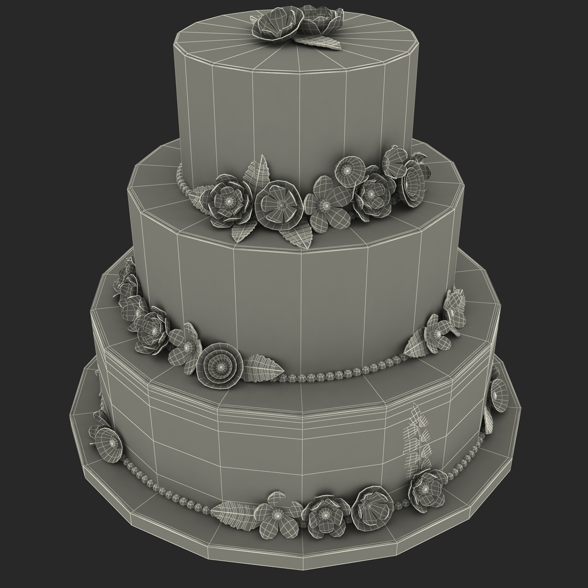 3d wedding cake