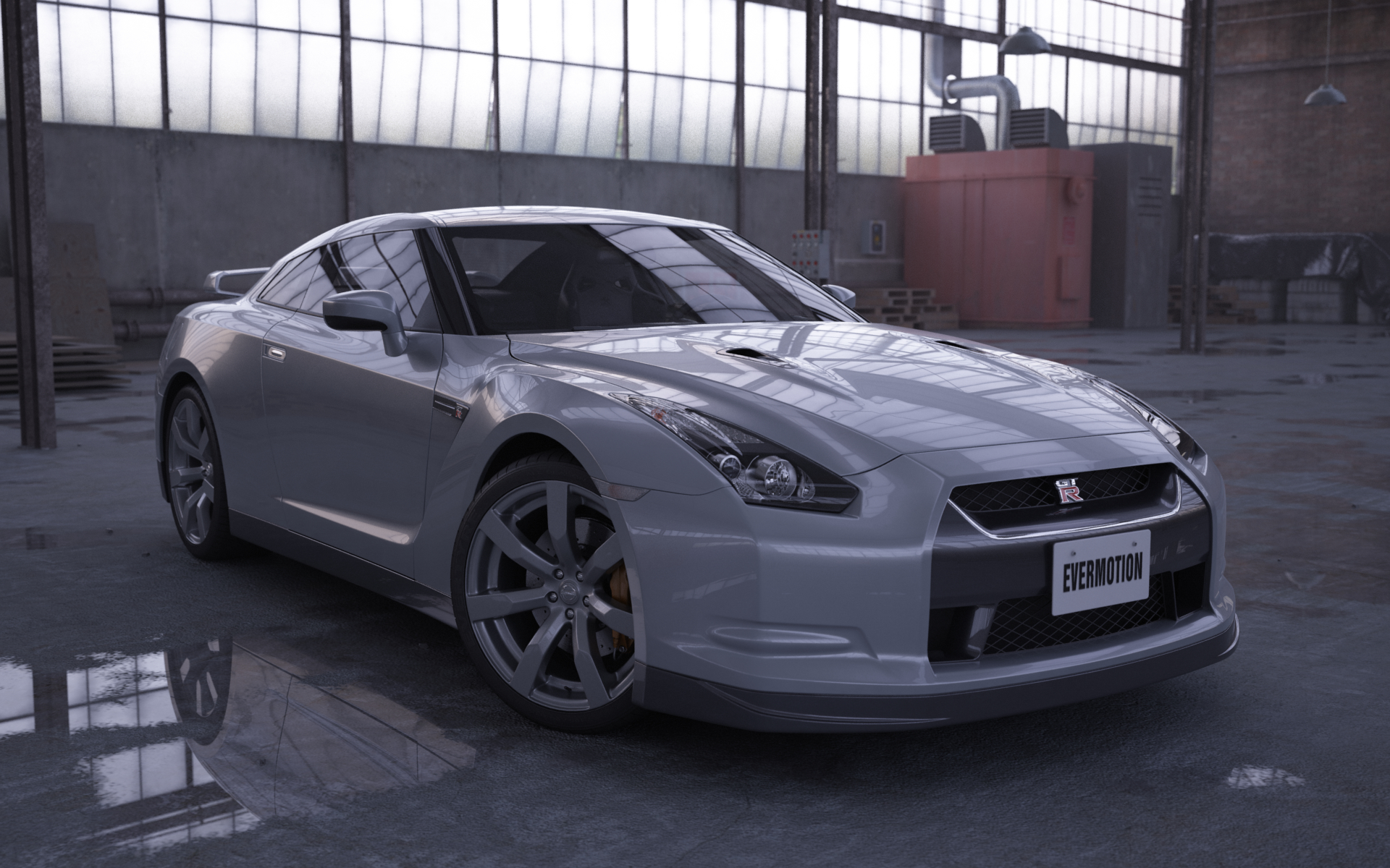car nissan gtr 3d model