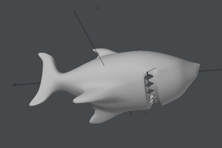free toy shark 3d model