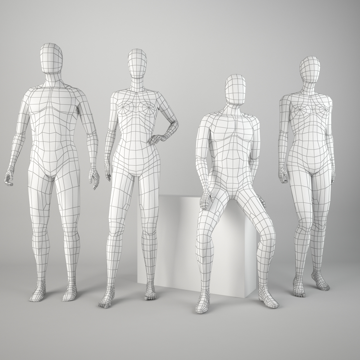 mannequins women 3d max