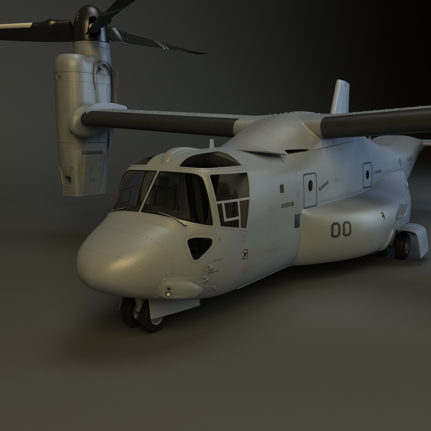 mv-22 osprey 3d obj