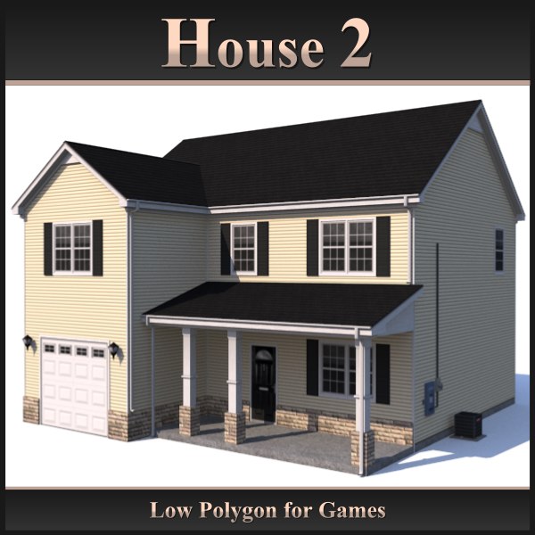 house residential home 3d model