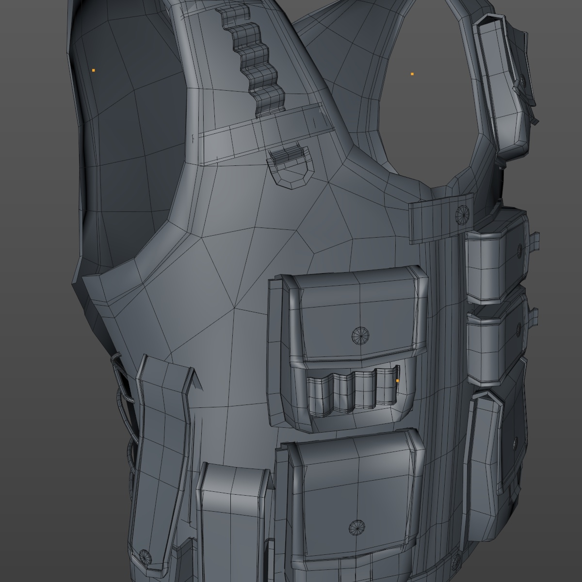 military vest 3d model