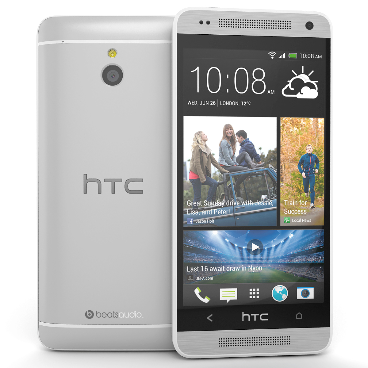 htc mini silver black